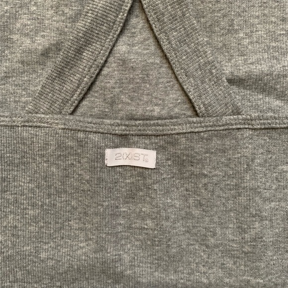 2xist | Tops | 2xist Nwot Racerback Cropped Gray Tank | Poshmark